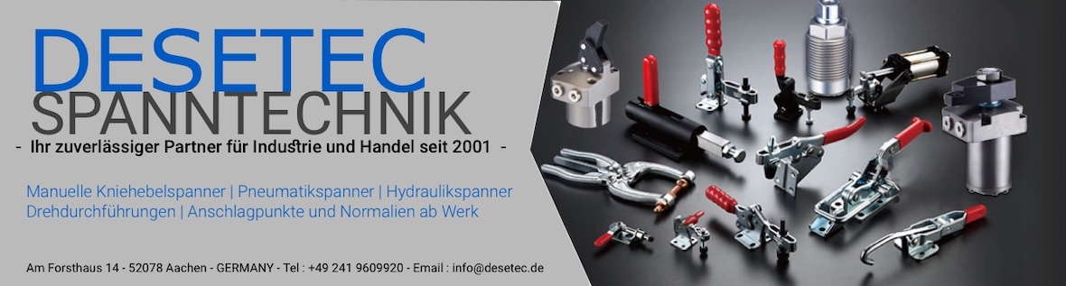 Horizontal acting toggle clamps-COMPACT SERIES - DESETEC Spanntechnik